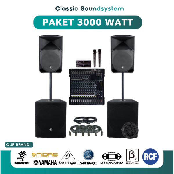 Paket Sound System 3000 watt - Rental Sound System Jogja